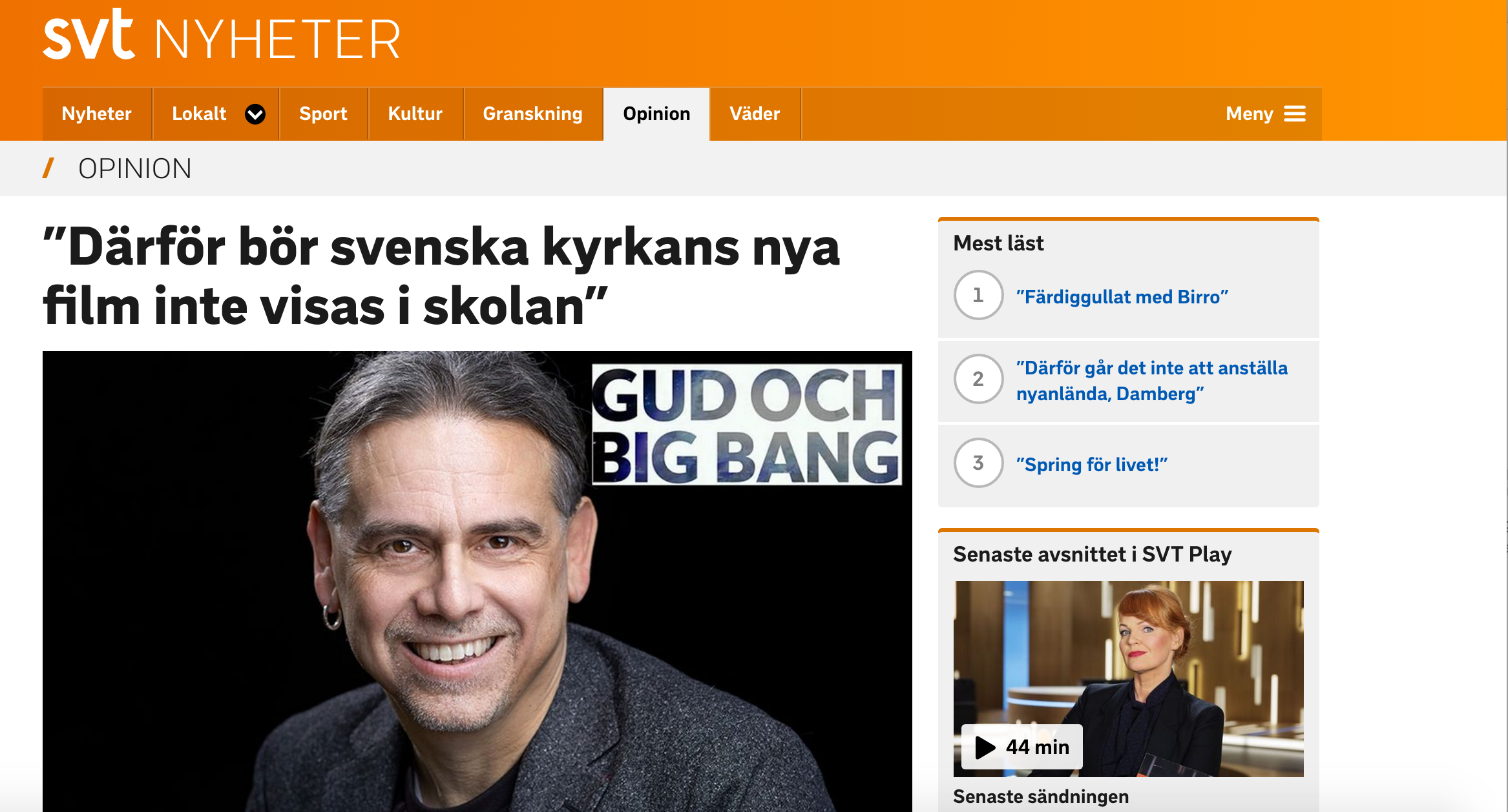 Moral är inte vetenskap, Christer Sturmark – Hela Pingsten